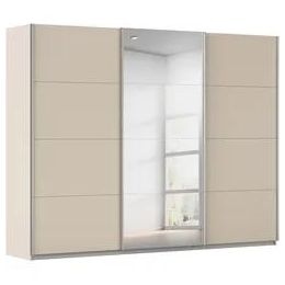Schwebet&uuml;renschrank Rauch "Kleiderschrank Schrank Garderobe KOLUNA mit Spiegel", beige (champagner), B:271cm H:210cm T:62cm, Holzwerkstoff, Schr&auml;nke, Schwebet&uuml;renschrank, Breiten 203/271/315/360 cm H&ouml;hen 210/229 cm MADE IN GERMANY