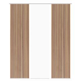 Fl&auml;chenvorhang Panilo, Braun, Textil, Graphik, 60x245 cm, Oeko-Tex&reg; Standard 100, mit Beschwerungsstab, Flauschband, &Ouml;ffnung f&uuml;r Paneelwagen, Wohntextilien, Gardinen & Vorh&auml;nge, Schiebegardinen