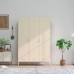Kleiderschrank OTTO HOME "Siena Schrank Spind Metallschrank mit 3 T&uuml;ren", wei&szlig;, B:120cm H:180cm T:48cm, Metall, Schr&auml;nke, Kleiderschrank, Zeitloser Schlafzimmerschrank Garderobe Multischrank