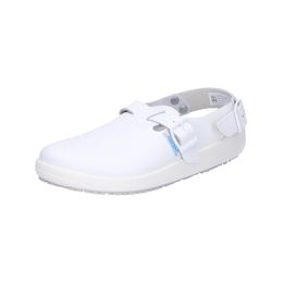 Pantolette ABEBA "Clog", Damen, Gr. 40, wei&szlig;, Obermaterial: 100% Rindsleder Leather cow., Schuhe Pantolette