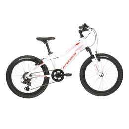 Kinderfahrrad KROSS "20" Kinder-MTB Lea Mini 2.0 6 G&auml;nge 2026" Gr. 28, wei&szlig;, schwarz, Fahrr&auml;der, Kinder, 28cm, 20 Zoll (50,80cm) hinten: 20 Zoll (50,80cm)