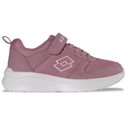 Sneaker Lotto, M&auml;dchen, Gr. 25, dunkelrose, wei&szlig;, Kunstfaser, Synthetik, unifarben, Schuhe Sneaker, - besonders leicht & bequem