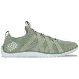 Sneaker Lotto, Herren, Gr. 41, linden, wei&szlig;, Kunstfaser, unifarben, Schuhe Sneaker, - mit extra d&uuml;nner Sohle - wie barfu&szlig;
