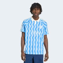 Poloshirt adidas originals "SUMMER JERSEY", Herren, Gr. L, blau, Obermaterial: 100% Polyester, Shirts