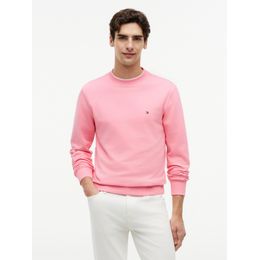 Sweatshirt Tommy Hilfiger "ESSENTIAL TERRY CREWNECK", Herren, Gr. L, doll pink, Sweatware, Obermaterial: 100% Baumwolle, regular fit, Rundhals, Rippb&uuml;ndchen, Sweatshirts Sweatshirt