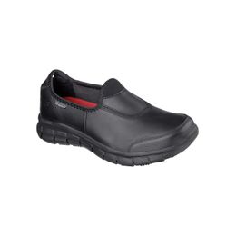 Berufsschuh Skechers "Sure Track" Gr. 35, schwarz, 35, Obermaterial: 50% Rindsleder Leather cow. 50% Lammleder LEL., Schuhe