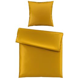 Novel Bettw&auml;sche, Gold, Textil, Abstraktes, 135x200 cm, pflegeleicht, schadstoffgepr&uuml;ft, Schlaftextilien, Bettw&auml;sche, Bettw&auml;sche, Satin-Bettw&auml;sche