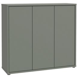 CARRYHOME Schuhschrank Alice Springs, Salbeigr&uuml;n, Holzwerkstoff, 8 F&auml;cher, 109.2x99.1x34.9 cm, Typenauswahl, stehend, Garderobe, Schuhaufbewahrung, Schuhschr&auml;nke