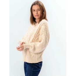 Rundhalspullover TEESHOPPEN "TEESHOPPEN Pullover Emma Cable", Herren, Gr. one-size, sky blau, Obermaterial: 62% Polyacryl, 18% Polyester, 8% Wolle, 8% Viskose, 4% Alpaka, Pullover Rundhalspullover