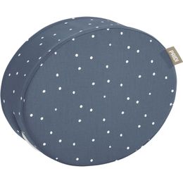 R&uuml;ckenkissen Paidi "in verschiedenen Farben, gepunktet, Baumwolle, Aufsteckkissen", night blau, B:12cm H:28cm L:35cm, Baumwolle, Funktionskissen, Bettkantenschutz, abnehmbarer und waschbarer Bezug