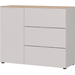 Sideboard Germania "Savoca", kaschmir, lindberg, eiche, nachbildung, B:109cm H:98cm T:40cm, Holzwerkstoff, Sideboards, Sideboard
