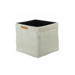 Aufbewahrungsbox LYCCE "Aufbewahrungskorb Faltbare Aufbewahrungsbox Cord 1P 1er Pack", beige, B:33cm H:31cm T:33cm, Obermaterial: 90% Polyester PES. 10% Nylon NY., Aufbewahrungsboxen, Aufbewahrungsbox
