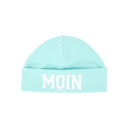 Beanie SALZHAUT "M&uuml;tze BRIES", Damen, Gr. M, blau (aqua), Obermaterial: 92% Baumwolle CO. 8% Elasthan EL., M&uuml;tzen Beanie