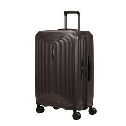 Hartschalen-Trolley Samsonite "2WANDER", Gr. B/H/T: 45cm x 69cm x 28cm 80 l, matt braun, Polycarbonat, Koffer, aus robustem Polycarbonat, mit Adressetikett und Dehnfalte