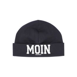 Beanie SALZHAUT "M&uuml;tze BRIES", Damen, Gr. M, blau (navy), Obermaterial: 92% Baumwolle CO. 8% Elasthan EL., M&uuml;tzen Beanie