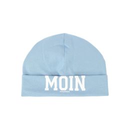 Beanie SALZHAUT "M&uuml;tze BRIES", Damen, Gr. M, blau (ice blau), Obermaterial: 92% Baumwolle CO. 8% Elasthan EL., M&uuml;tzen Beanie
