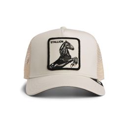 Snapback Cap GOORIN BROS. "Cap OG Trucker", Herren, stallion trucker chalk, Obermaterial: 57% Polyester PES. 43% Baumwolle CO., Caps
