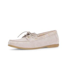 Mokassin Gabor "Mokassin", Damen, Gr. 42, beige, Schuhe Mokassin