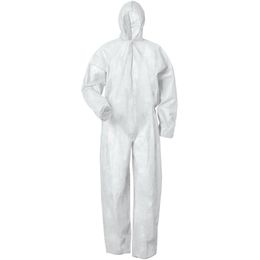 Overall Potthoff "Bekleidung 5er-Pack Einwegoverall CAT", Herren, Gr. XXL, Einheitsgr&ouml;&szlig;e, wei&szlig;, Obermaterial: 100% Polypropylen PP., Overalls Overall