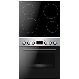 Amica Induktions Herd-Set "EHI 935 333 E", Energieeffizienz: A (A+++-D), edelstahl, Herdsets, Alles im Griff: Timer, klare Sicht, schnell sauber