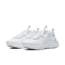 Sneaker Nike Sportswear "React Vision", Herren, Gr. 41, wei&szlig;, lt smoke grau, wei&szlig;, lt smoke grau, Synthetik, Textil, Schuhe Sneaker