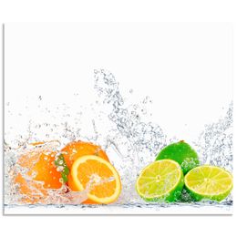 K&uuml;chenr&uuml;ckwand Artland "Fruchtig erfrischend gesund Fruchtmix", bunt, B:60cm H:50cm, Aluminium, Spritzschutzw&auml;nde, Alu Spritzschutz mit Klebeband, einfache Montage