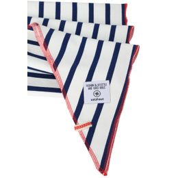 Schal SALZHAUT "Schal Mutten", Damen, Gr. M, sanftes wei&szlig;, ultramarine, Obermaterial: 100% Baumwolle CO., Modet&uuml;cher Schal