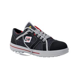Sicherheitsschuh Elten "SENSATION Up Low" Gr. 42, grau (anthrazit), 42, Obermaterial: 100% Rindnubukleder CNU., Schuhe