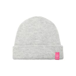 Beanie SALZHAUT "M&uuml;tze IBETSJE", Damen, Gr. M, grau melange, Obermaterial: 77% Polyacryl PAN. 17% Polyester PES. 6% Elasthan EL., M&uuml;tzen Beanie