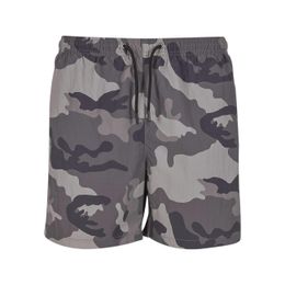 Badeshorts Brandit "Brandit Swimshort Basic", Herren, Gr. S, US-Gr&ouml;&szlig;en, grau camo, 100% Nylon, Badehosen Badeshorts
