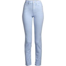 LANDS' END Slim Fit &Ouml;ko Jeans High Waist, Damen,  Blau, Elasthan/Baumwoll-Mischung/Polyester-Mischung, by Lands' End