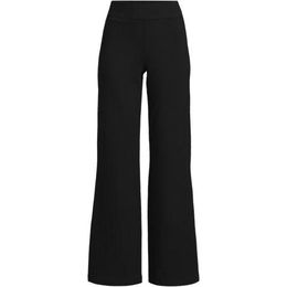 LANDS' END Starfish High Waist Hose mit weitem Bein, Damen,  Schwarz, Elasthan/Baumwoll-Mischung, by Lands' End