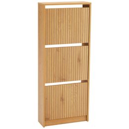 CARRYHOME Schuhkipper, Eiche, Holzwerkstoff, 49x122x18 cm, Typenauswahl, Beim&ouml;bel erh&auml;ltlich, stehend, Garderobe, Schuhaufbewahrung, Schuhkipper