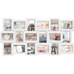 Collagen-Bilderrahmen Berlin, Wei&szlig;, Kunststoff, rechteckig, 90x47x2.5 cm, Bilder und Zubeh&ouml;r, Bilderrahmen, Bilderrahmen-Collagen