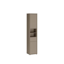 Xora Hochschrank, Taupe, Holzwerkstoff, 2 F&auml;cher, 1 Schublade(n) Schubladen, 39.8x191.9x34.9 cm, stehend, Badezimmer, Badezimmerschr&auml;nke, Hochschr&auml;nke