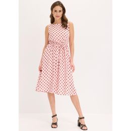 bonprix Midikleid mit Bindeband, rosa, Gr.46, Schickes Midikleid mit Bindeband f&uuml;r den komfortablen Sitz
