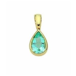 Adelia&acute;s Kettenanh&auml;nger ADELIA ́S "Damen Goldschmuck 585 Gold Anh&auml;nger mit Aquamarin", blau, Schmuckanh&auml;nger, Damen, Gold, Kettenanh&auml;nger, 585 Gold mit Aquamarin Goldschmuck f&uuml;r Damen