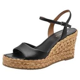 High-Heel-Sandalette Tamaris "Tamaris Sandalen Leder", Damen, Gr. 37, schwarz, Leder, Schuhe