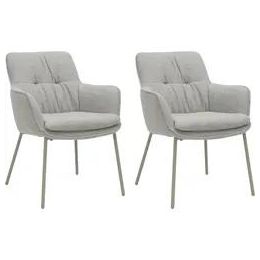 Esszimmerstuhl OTTO HOME "Katelin", grau, B:60cm H:83cm T:67cm, Webstoff 100% Polyester, St&uuml;hle, Esszimmerstuhl, pflegeleichter Webstoff Bezug, pulverbeschichtetes Metallgestell