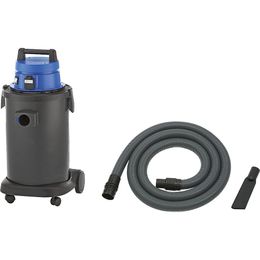 eurokraft pro Werkstatt Nass-/Trockensauger, 37-l-Kunststoffbeh&auml;lter, 1200 W, mit Elektrosteckdose