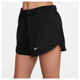 Shorts Nike SPORTSWEAR "W NSW NK WR PLY KNT MR 2" SHRT", Damen, Gr. XXL, N-Gr, schwarz, wei&szlig;, Obermaterial: 33% Viskose, 32% Polyacryl, 31% Baumwolle, 4% Elasthan, Hosen Shorts, aus schwerem Strickmaterial, mittelhoher Bund, sportlicher Stil