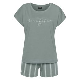 Vivance Dreams Damen Shorty, gr&uuml;n gestreift, Gr&ouml;&szlig;e 32/34
