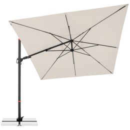 Doppler Ampelschirm Myzone Anthrazit/Naturfarben ca.280cm