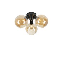 Marksl&ouml;jd Deckenleuchte Marksl&ouml;jd Artis Schwarz/Bernstein max. 40 Watt Deckenlampe