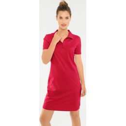 Heine Damen Polokleid in Pikee-Qualit&auml;t rot Gr&ouml;&szlig;e 38