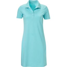 Heine Damen Polokleid in Pikee-Qualit&auml;t t&uuml;rkis Gr&ouml;&szlig;e 38