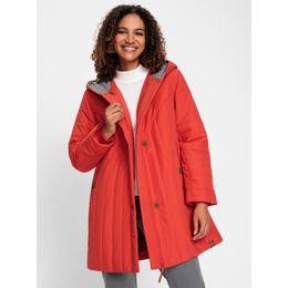 WITT Damen Jacke im Steppmuster-Mix, w&auml;rmend, terra-steingrau, Gr&ouml;&szlig;e 40