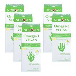 5x Norsan Omega-3 vegan fl&uuml;ssig 100 ml
