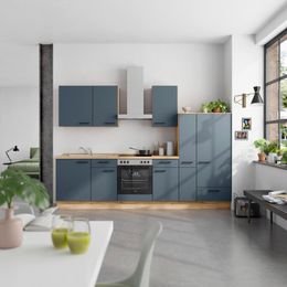 Nobilia K&uuml;chenblock Easytouch Low m. Ger&auml;ten Dunkelblau