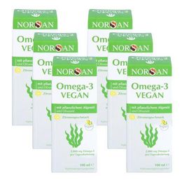 6x Norsan Omega-3 vegan fl&uuml;ssig 100 ml